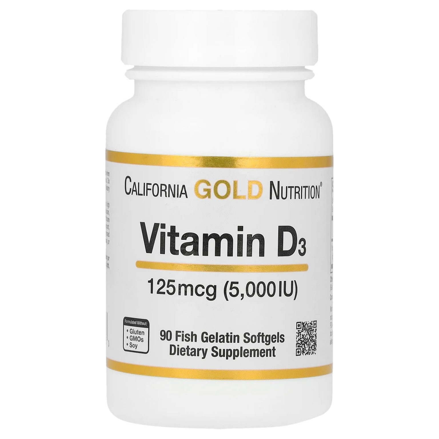 California Gold Nutrition, Vitamine D3, 5000 IU 90 cap - Parapharmacie ...